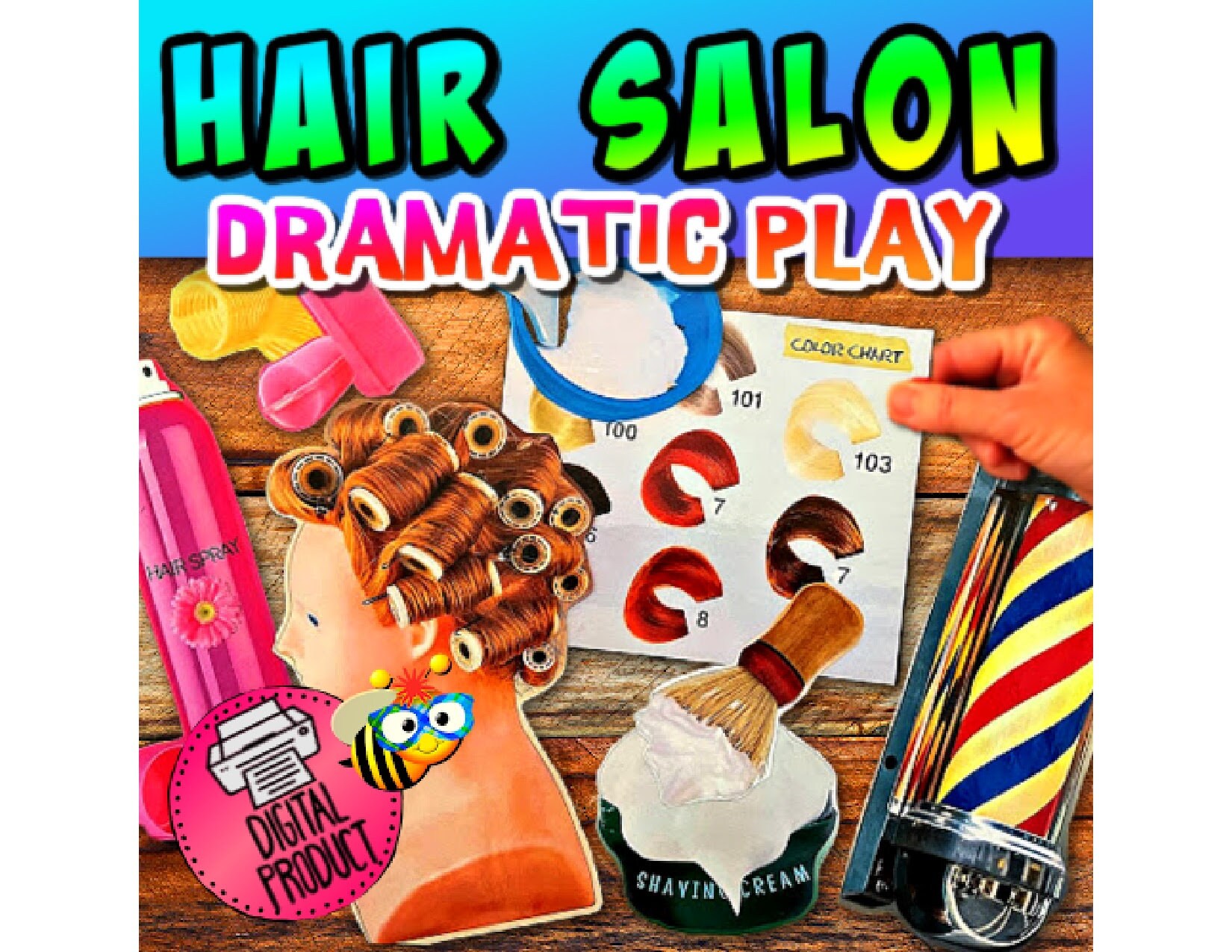 Hair Salon Dramatic Play Beauty Shop Pretend Play Preschool Theme ...