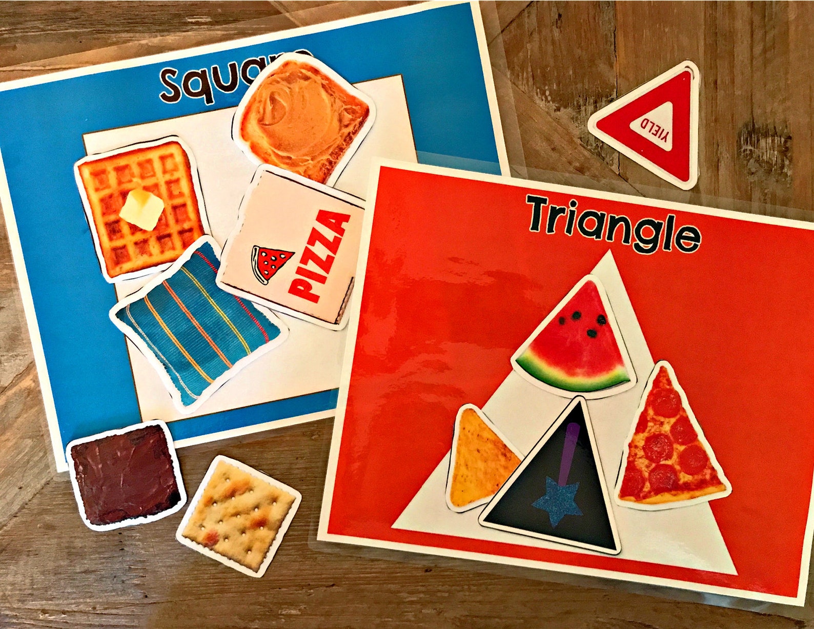 2-D Shapes Sorting Mats Identify Shapes Environmental Print Printables ...