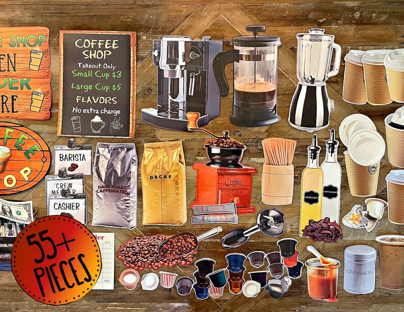 Coffee Shop Dramatic Play | Food Pretend Play | Prek Pretend Play ...