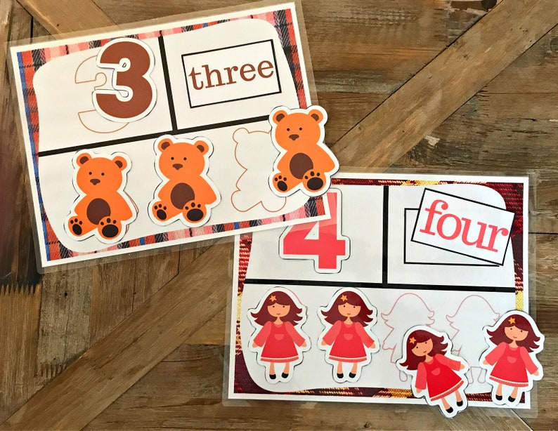 Number Counting Busy Book | Number Words | Counting 1-10 | Learn ...