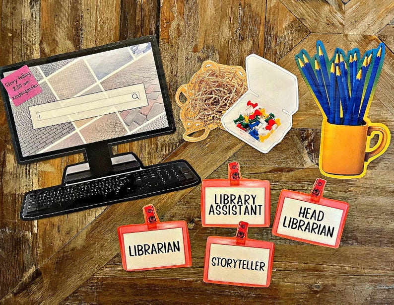 Library Dramatic Play | Books Dramatic Play | Pretend Play Book | Book ...