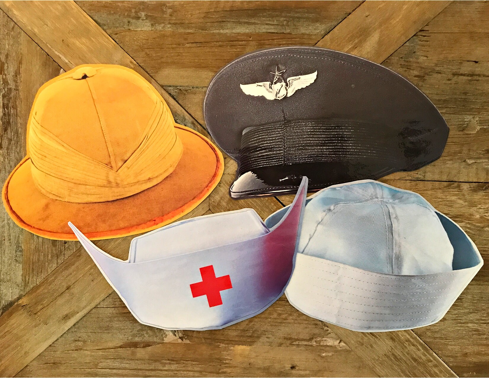 Community Helper Hats Dramatic Play | Hat Pretend Play | Community ...