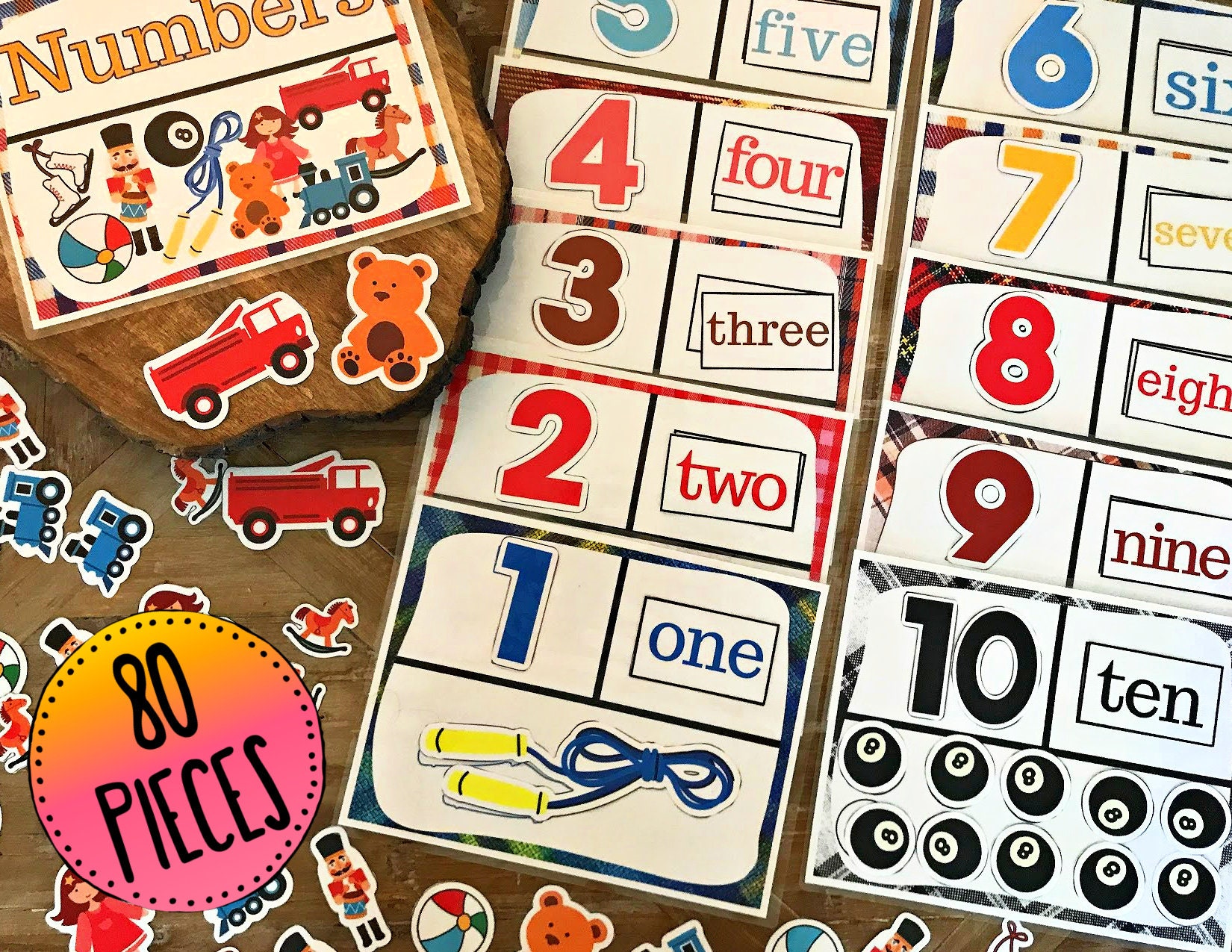 Number Counting Busy Book | Number Words | Counting 1-10 | Learn ...