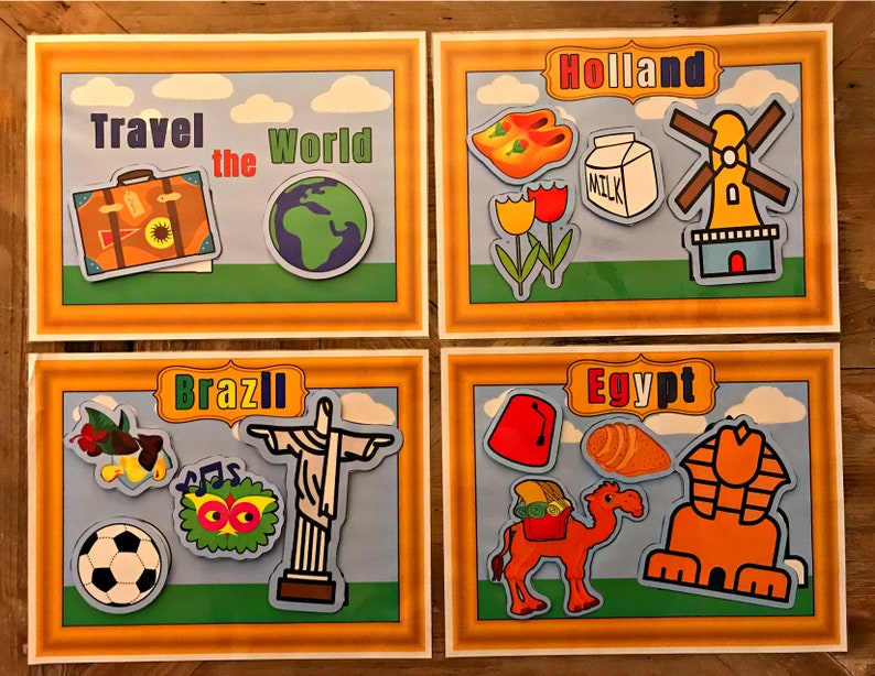 Around the World Activity Countries Matching Activity Sorting Customs ...