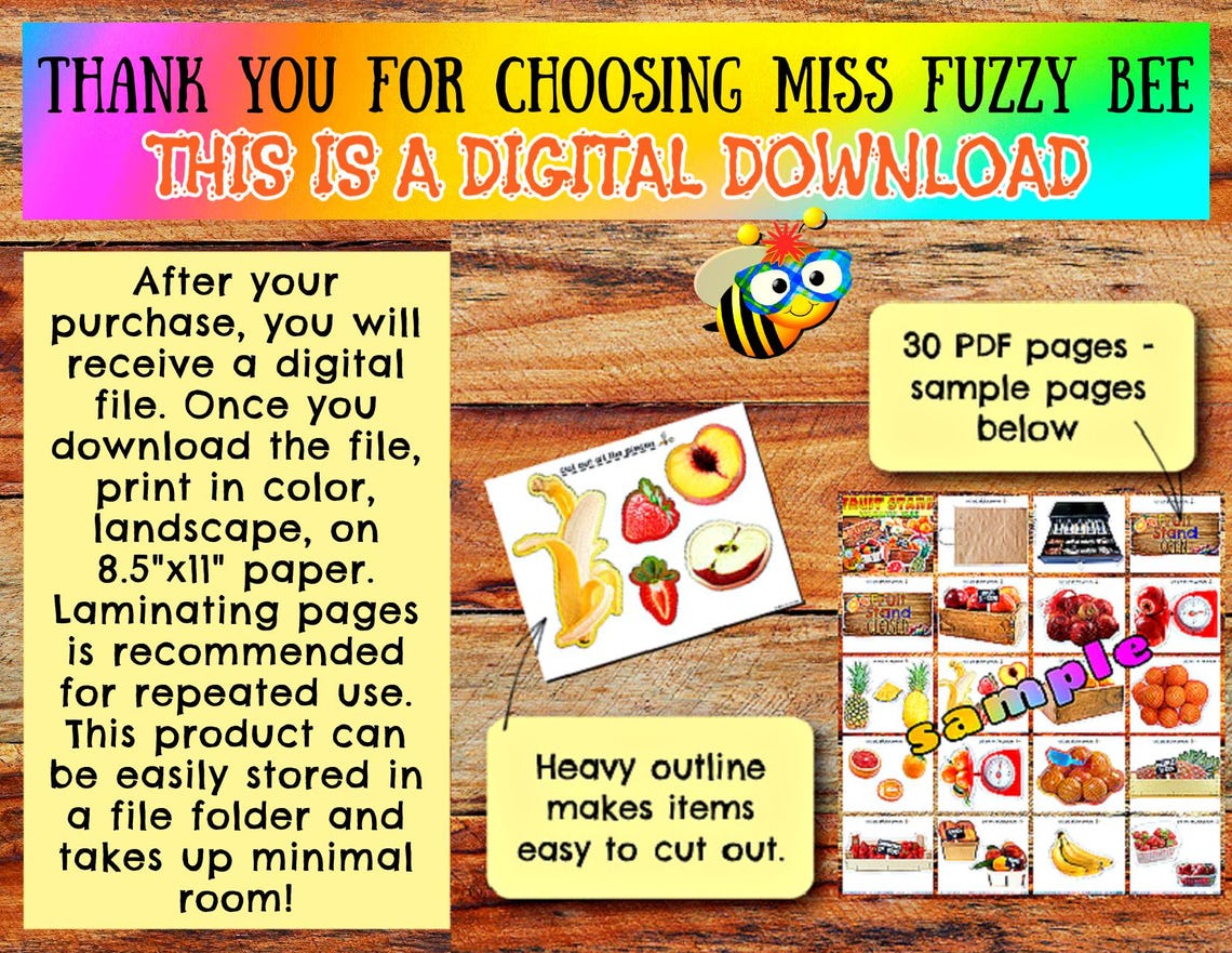 Fruit Stand Dramatic Play | Pretend Play | Fruit Activities | Center ...