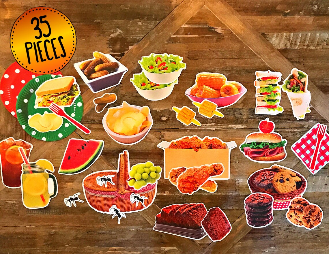 Picnic Dramatic Play | Food Cutouts | Picnic Activity | Preschool ...