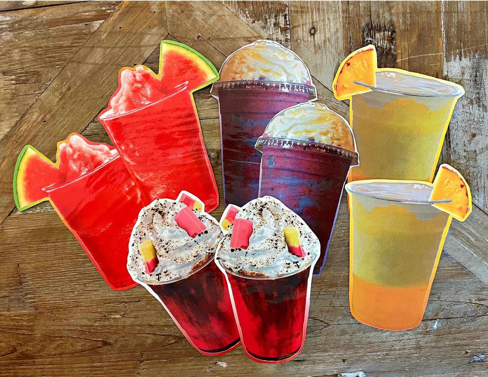 Smoothie Shop Dramatic Play Fruit Cutouts Preschool Play Identify Fruit ...