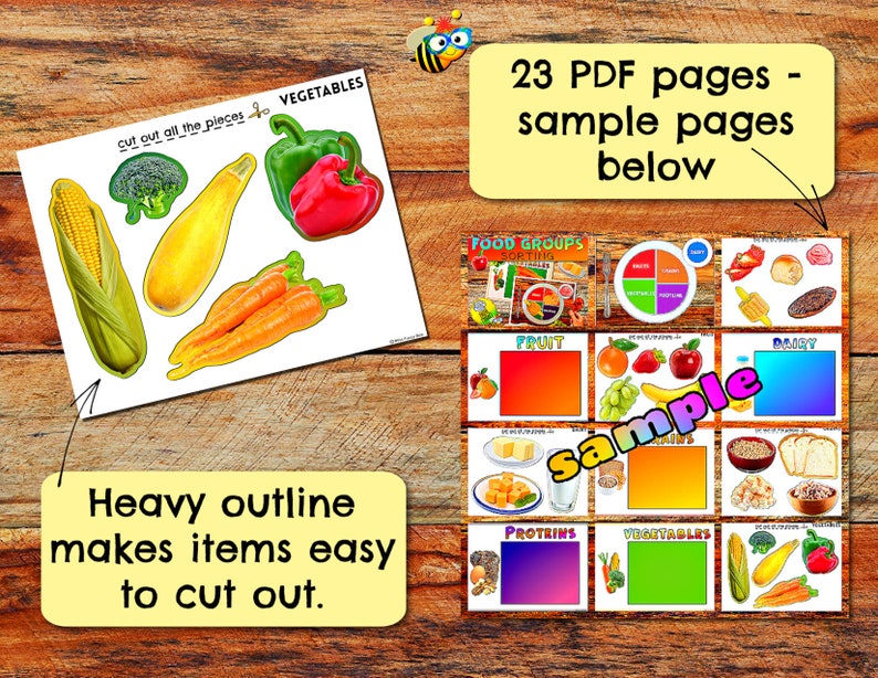 Food Groups Sorting Mats My Plate Play Food Printables Preschool Prek ...