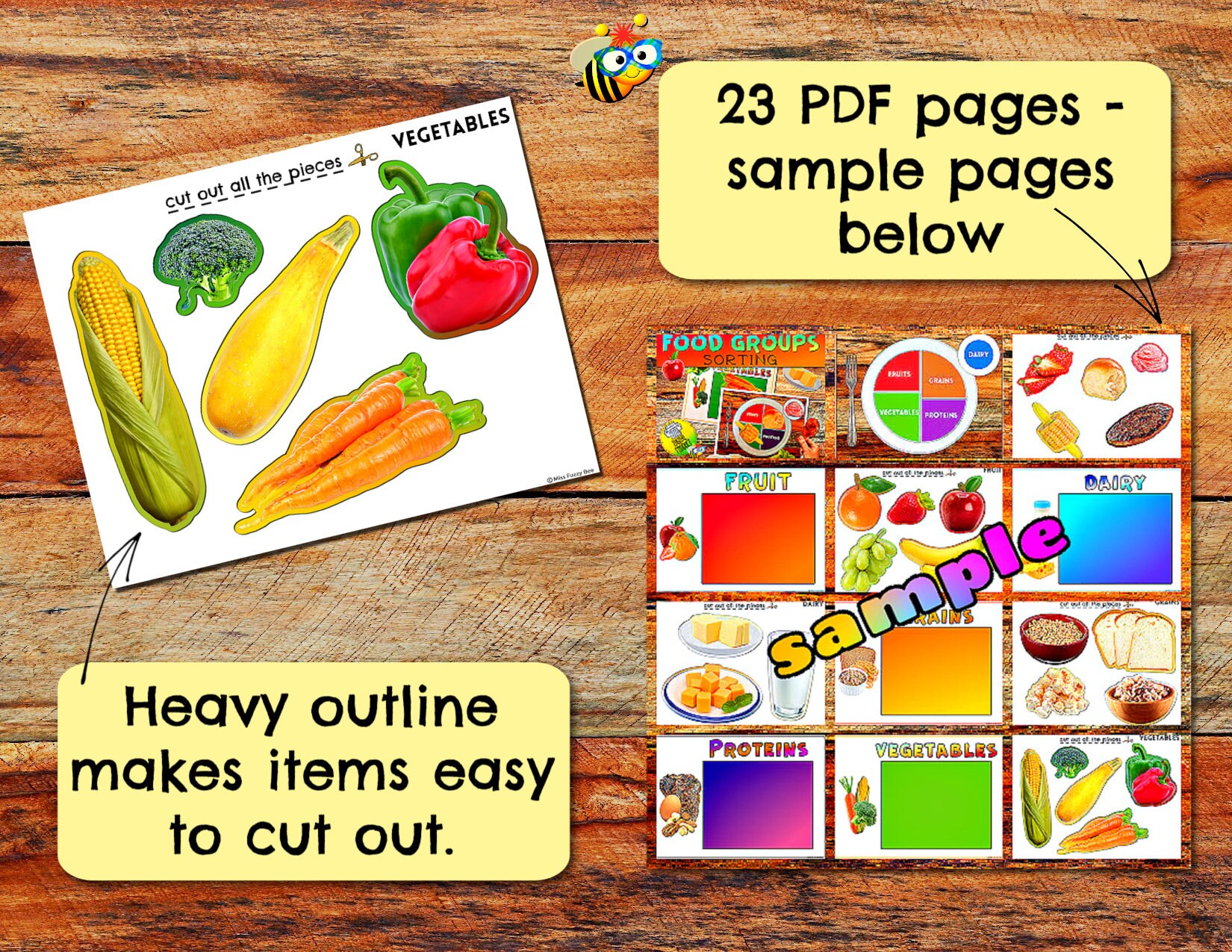 Food Groups Sorting Mats My Plate Play Food Printables Preschool Prek ...