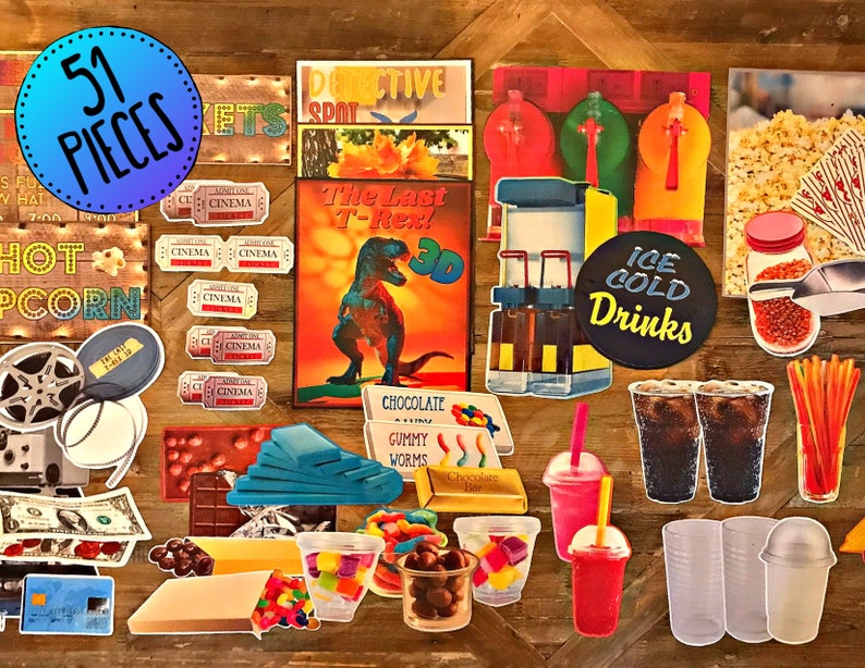 Movie Theater Dramatic Play | Pretend Play Movie Theater | Printable ...