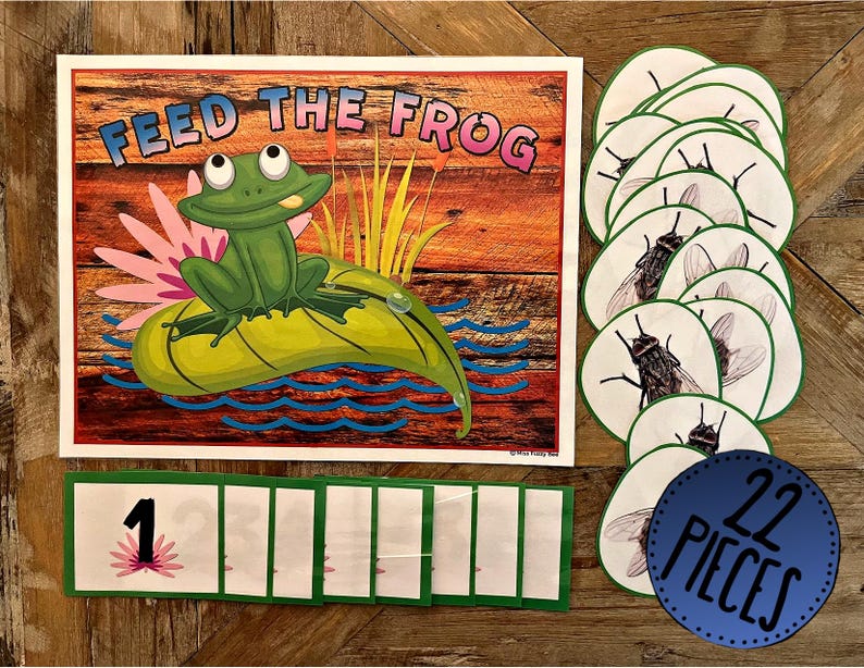 Feed the Frog Sensory Bin Activity | Frog Theme | Counting Activity ...