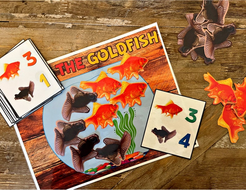 Counting Goldfish Sensory Bin Activity | Goldfish Counting | Sensory ...