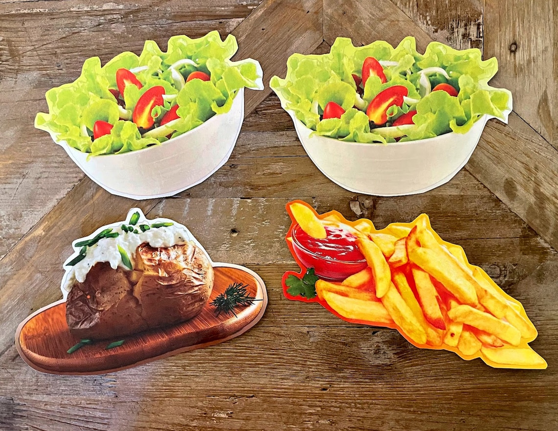 Steak House Dramatic Play Food Pretend Play Food Cutouts - Etsy