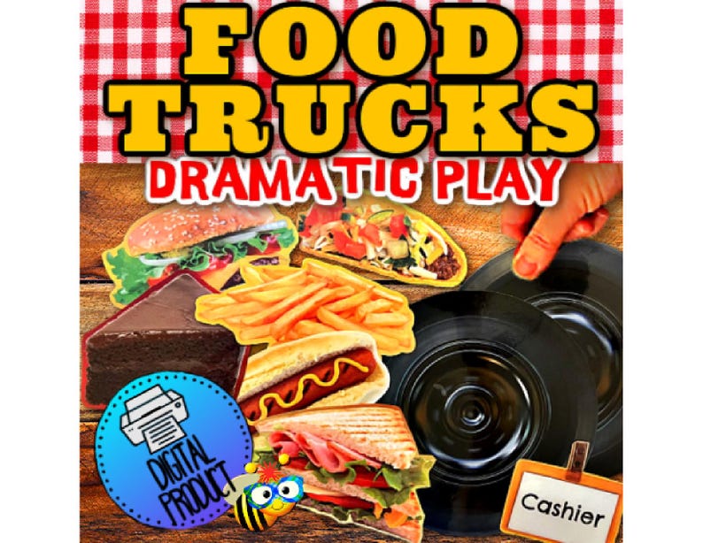 Food Trucks Dramatic Play | Pretend Play Food | Preschool Toy Set ...
