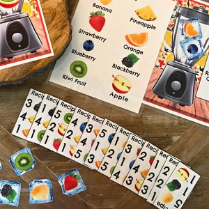Preschool Counting | Counting Activity | Fruit Smoothie Activity | Prek ...