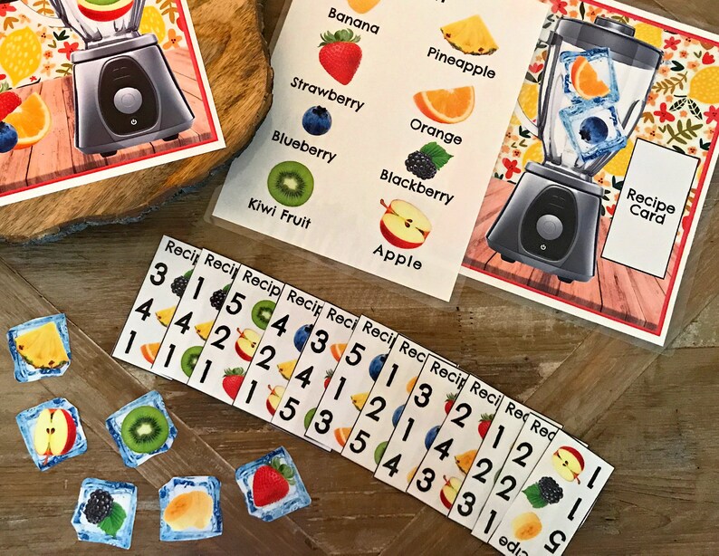 Preschool Counting | Counting Activity | Fruit Smoothie Activity | Prek ...