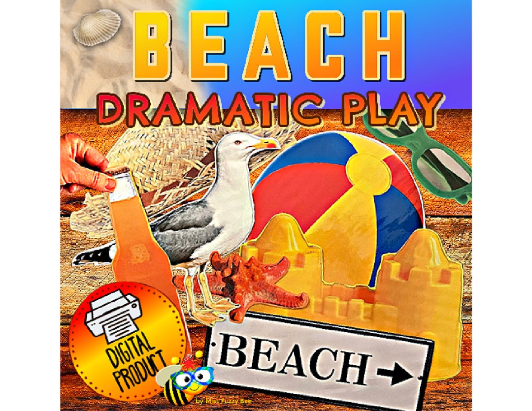 Beach Dramatic Play Beach Trip Pretend Play Bulletin Board Preschool ...