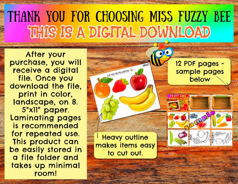 Fruit and Vegetable Sorting | Fruit Theme | Vegetable Theme | Sorting ...