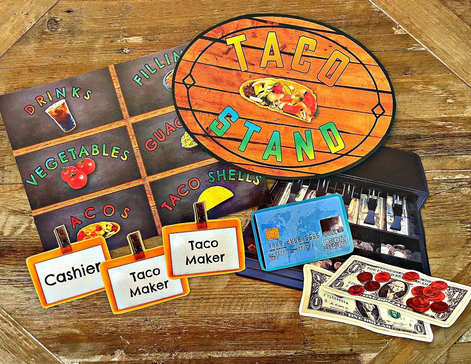 Taco Stand Dramatic Play | Taco Pretend Play | Food Cutouts | Prek ...