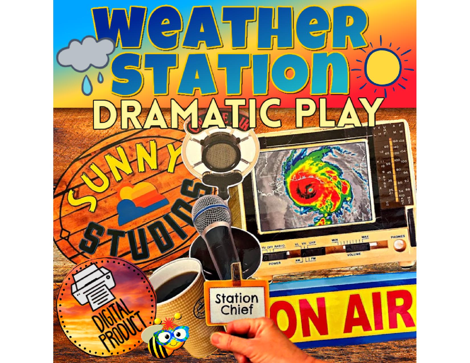 Weather Station Dramatic Play | Weather Pretend Play | Meteorologist ...