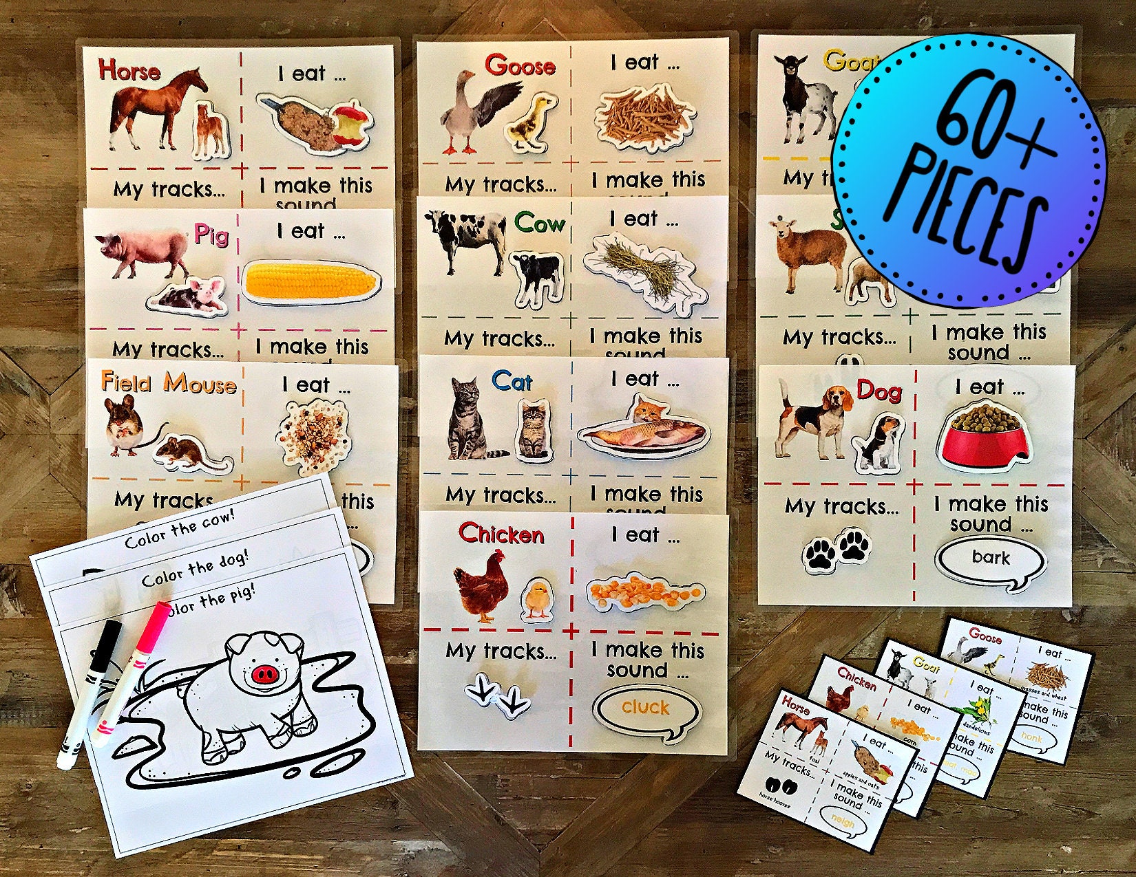 Farm Animals Sort and Match | Mother and Baby Farm Animals | Farm ...