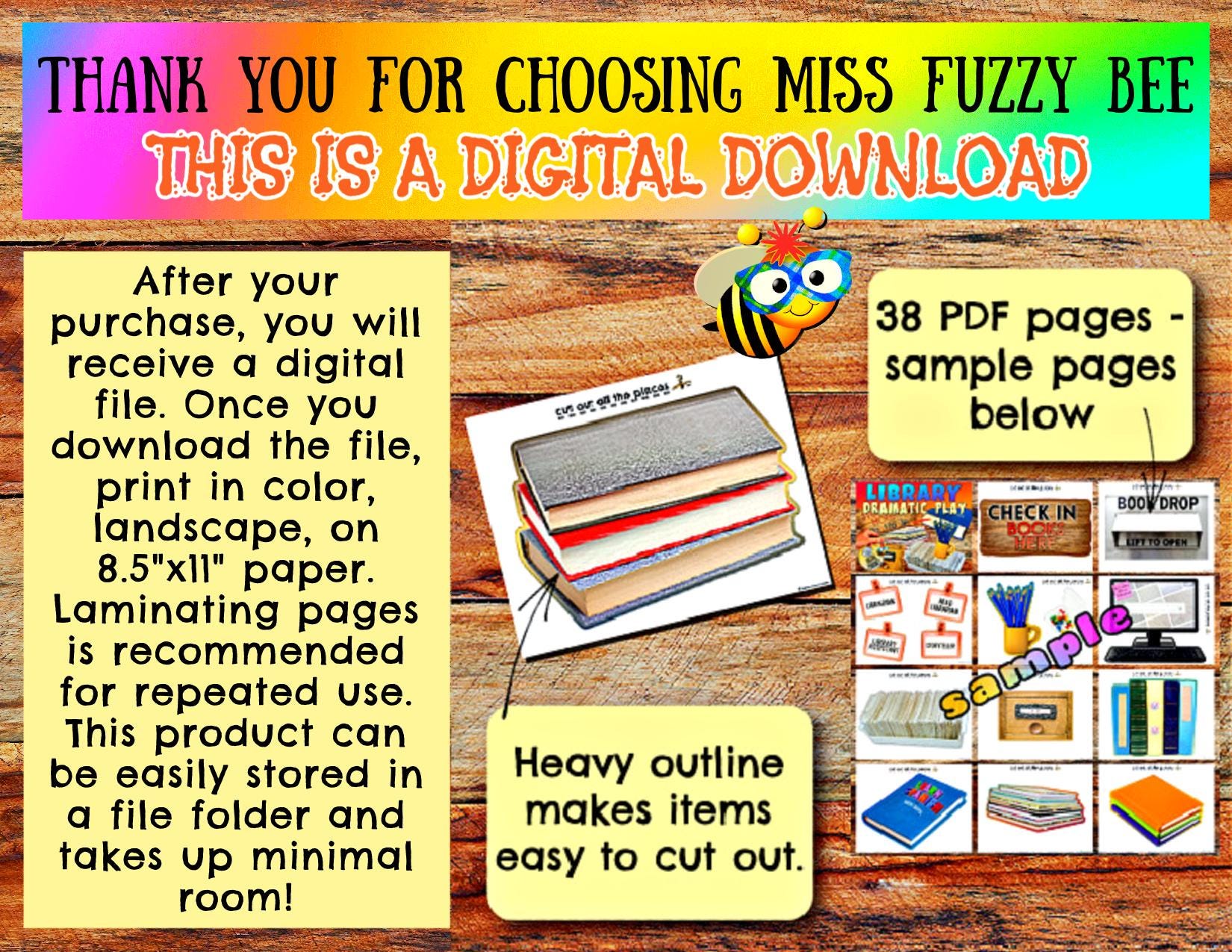 Library Dramatic Play | Books Dramatic Play | Pretend Play Book | Book ...