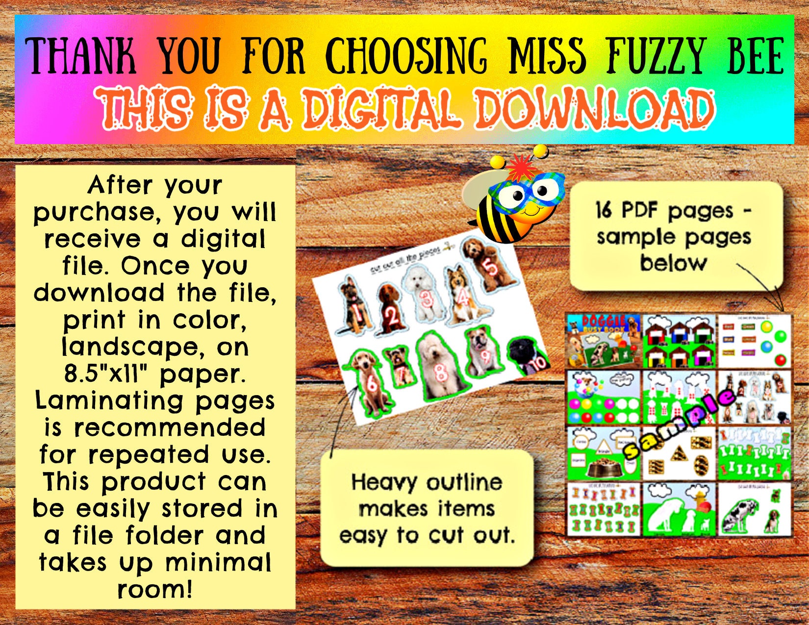 Dog Busy Book Dog Activity Printables Prek Skills Preschool Skills ...
