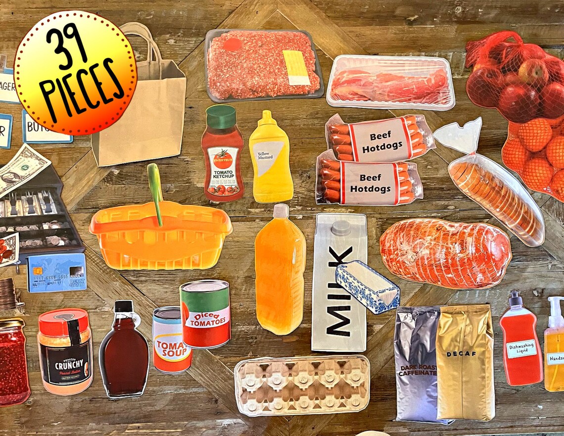 Grocery Dramatic Play | Pretend Play Shopping | Grocery Activity ...