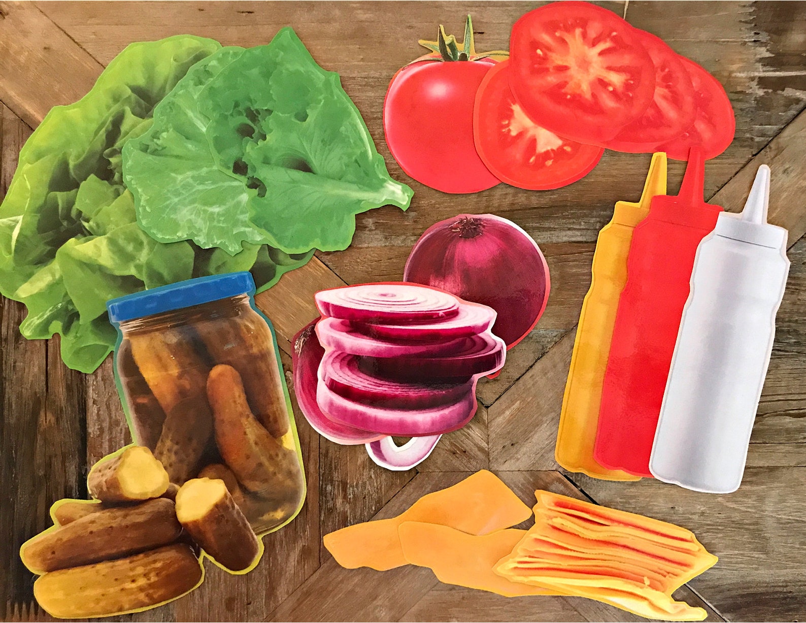 Dramatic Play Hamburger Pretend Play Food Activities - Etsy