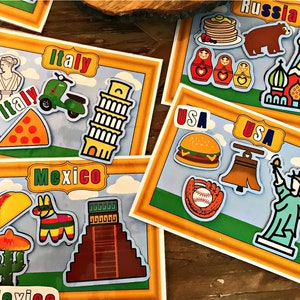 Around the World Activity | Countries Matching Activity | Sorting ...