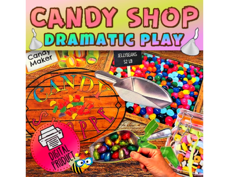 Candy Shop Dramatic Play | Pretend Play Candy | Printable Play ...