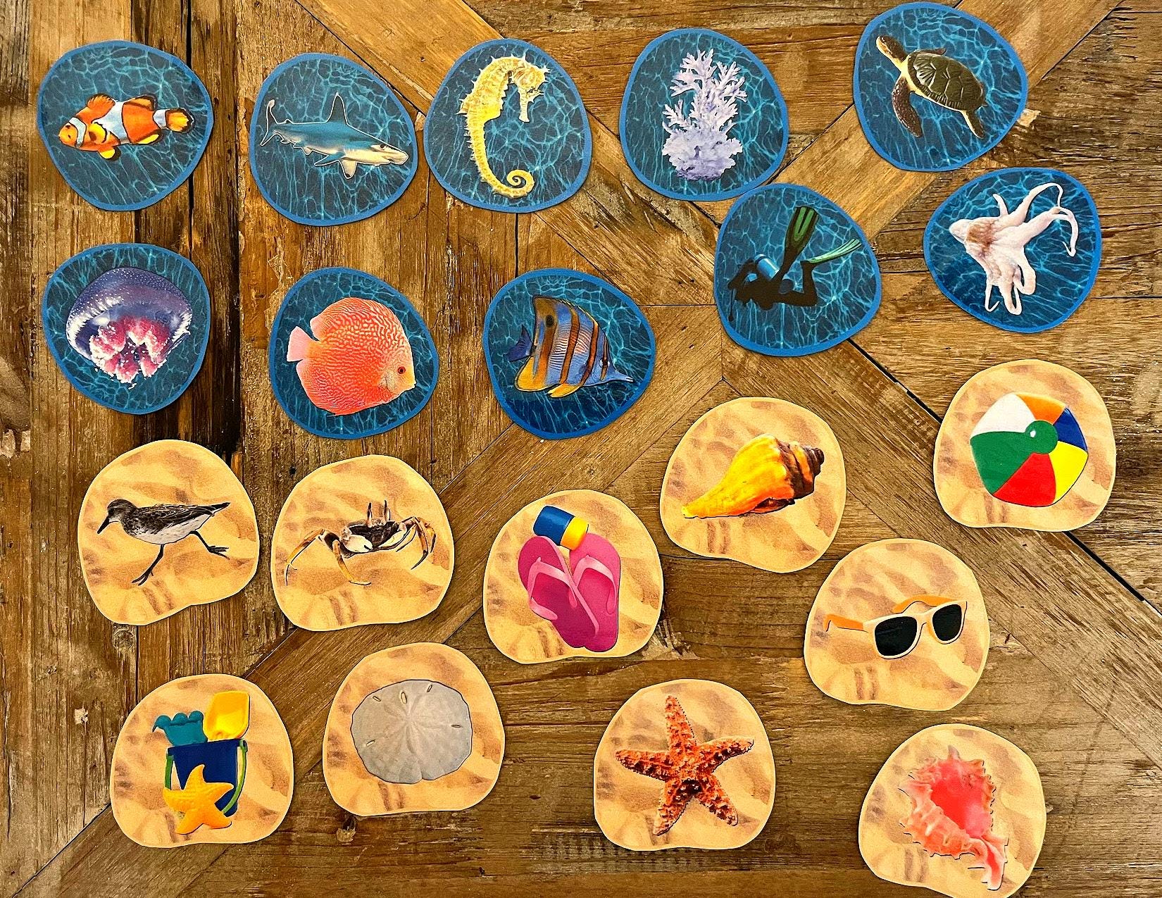 Sand and Sea Sorting Sensory Bin | Ocean Objects Sorting | Sensory Bin ...