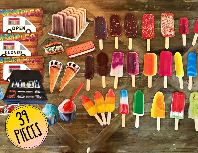 Summer Dramatic Play Bundle | Grilling Pretend Play | Ice Cream Pretend ...