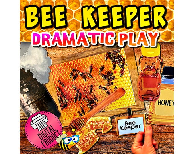 Beekeeper Honey Farm Dramatic Play Set: Printable Pretend Play (PDF ...