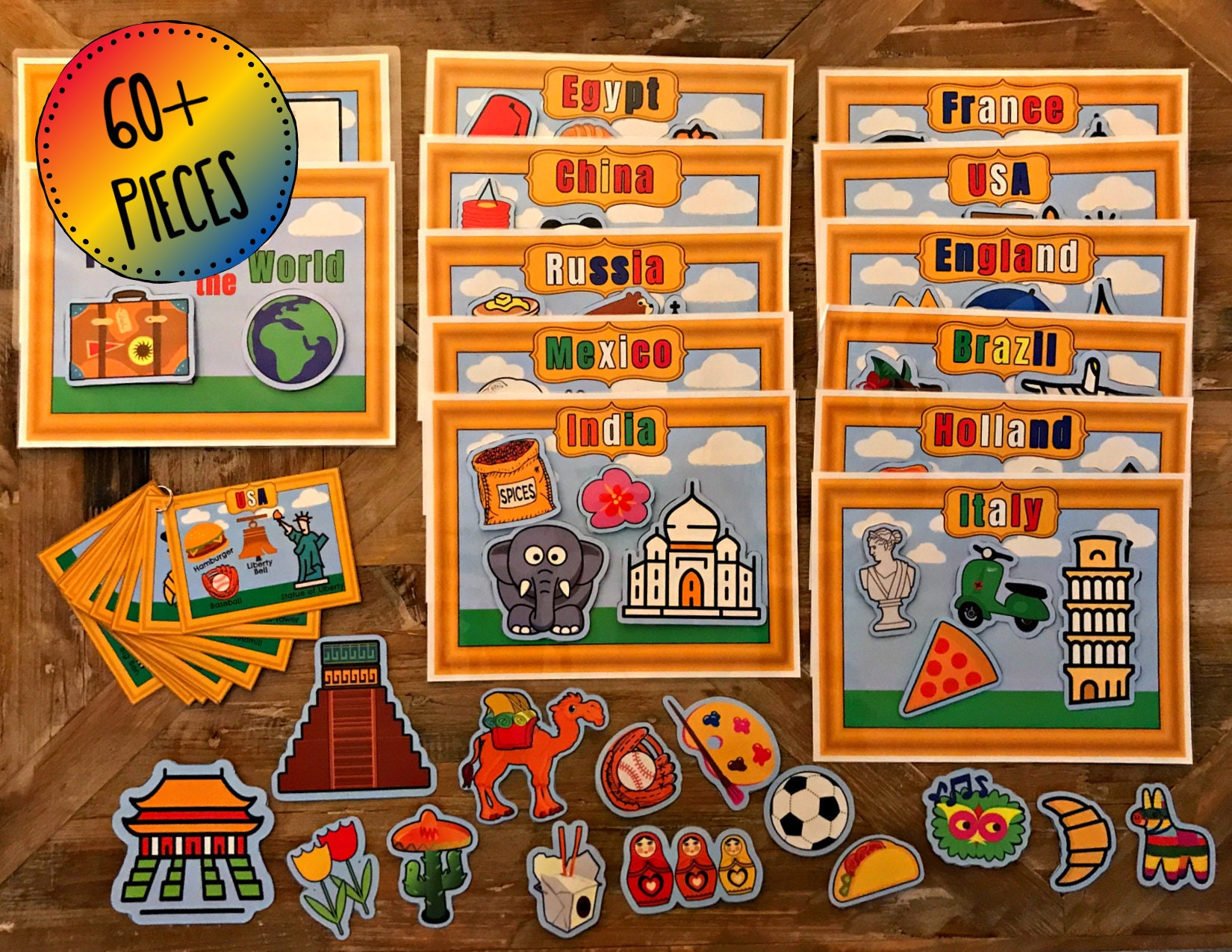 Around the World Activity Countries Matching Activity Sorting Customs ...