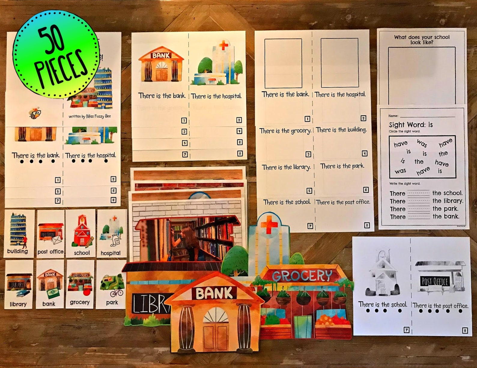 Printable Book | Sight Words | Buildings | Community Helper | Small ...