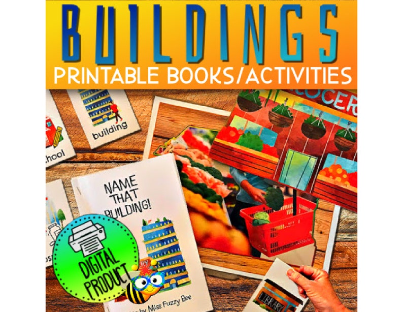 Printable Book | Sight Words | Buildings | Community Helper | Small ...