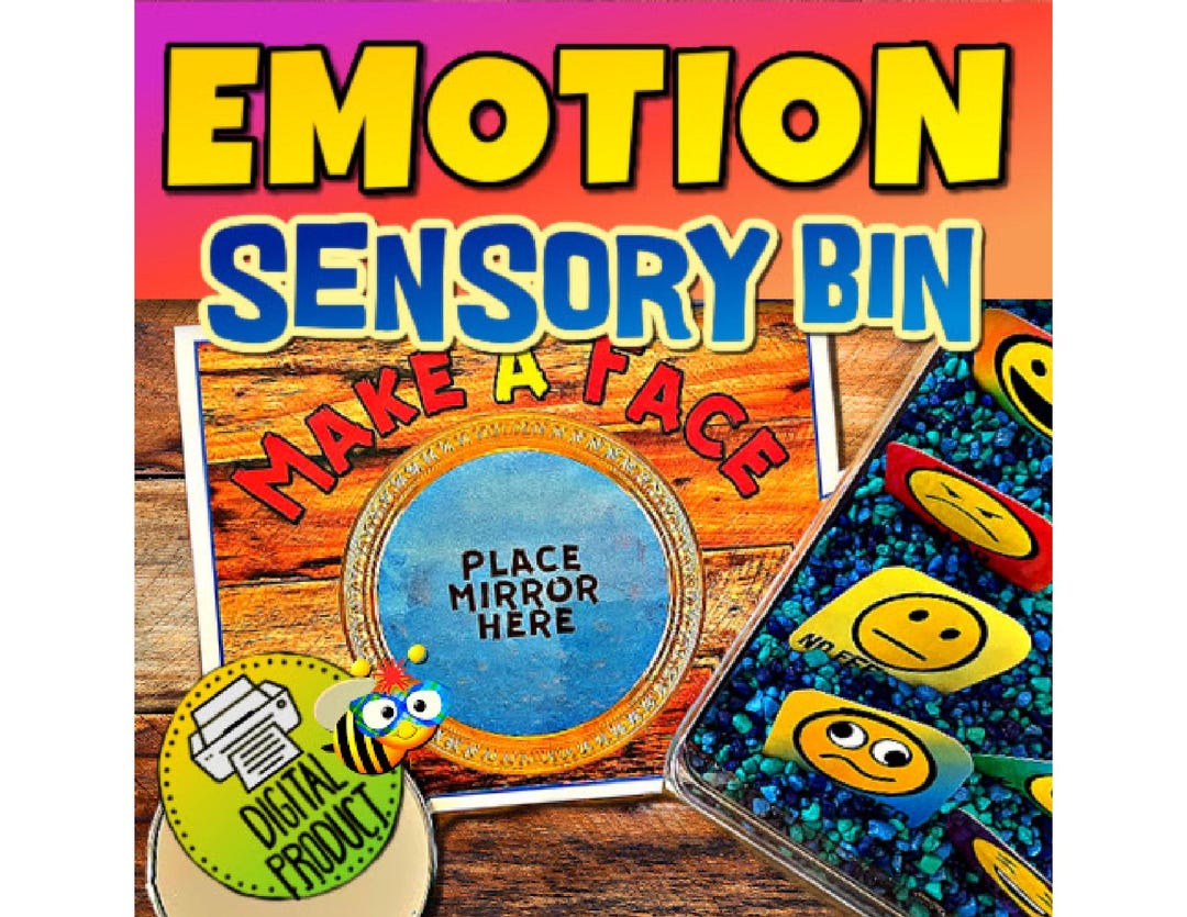 Emotion Sensory Bin | Feelings Activity | Sensory Bin Activity | Facial ...