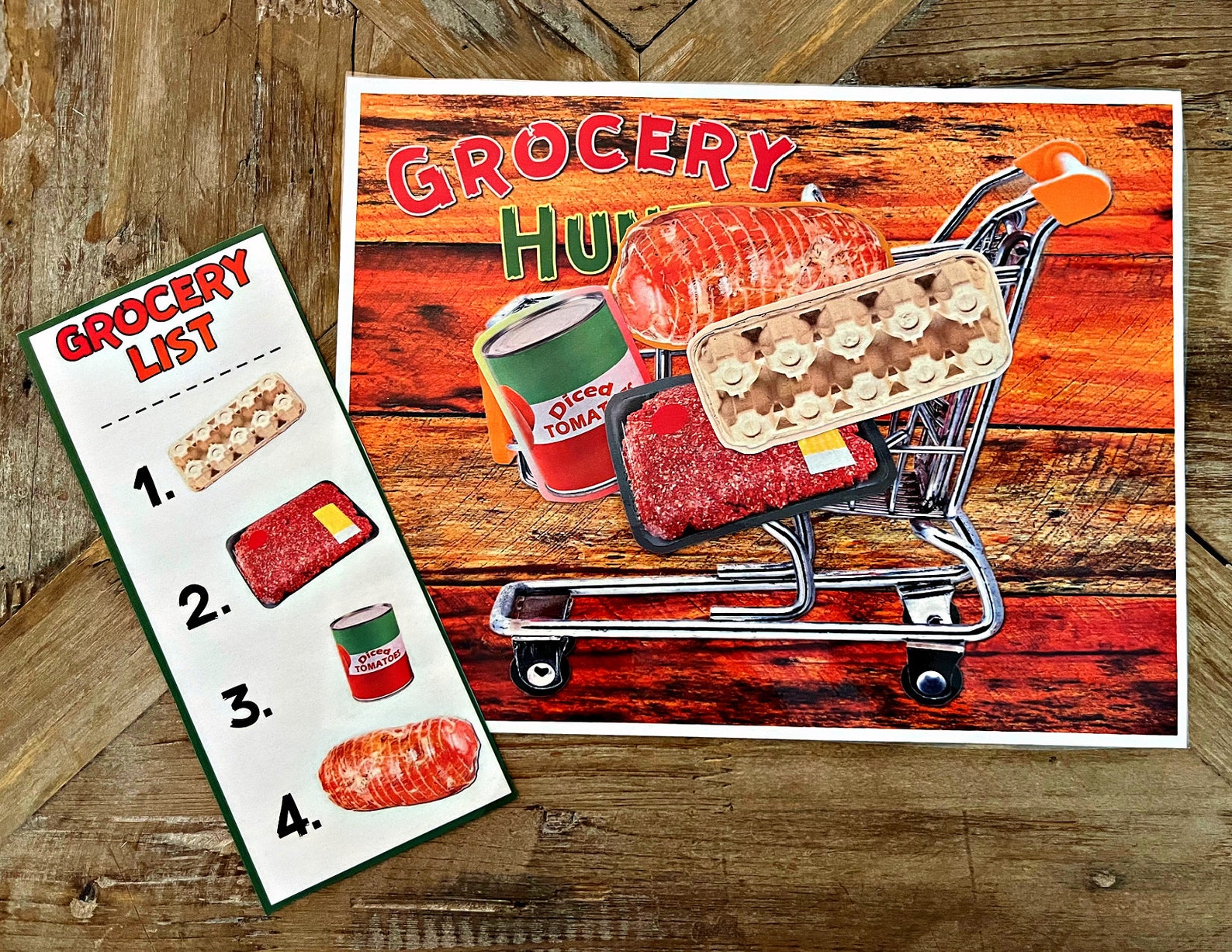 Grocery Hunt Sensory Bin | Grocery List | Grocery Activity | Sensory ...