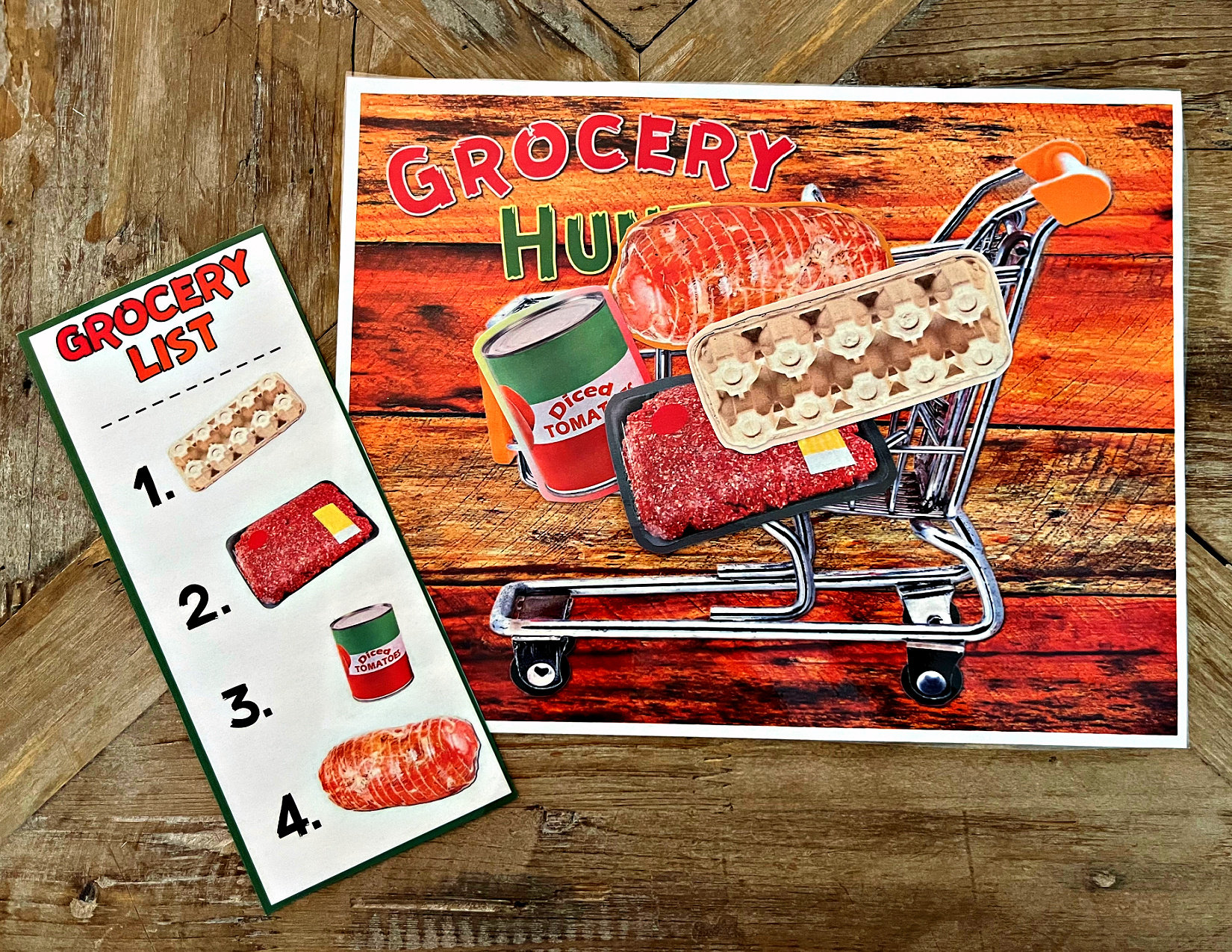 Grocery Hunt Sensory Bin | Grocery List | Grocery Activity | Sensory ...