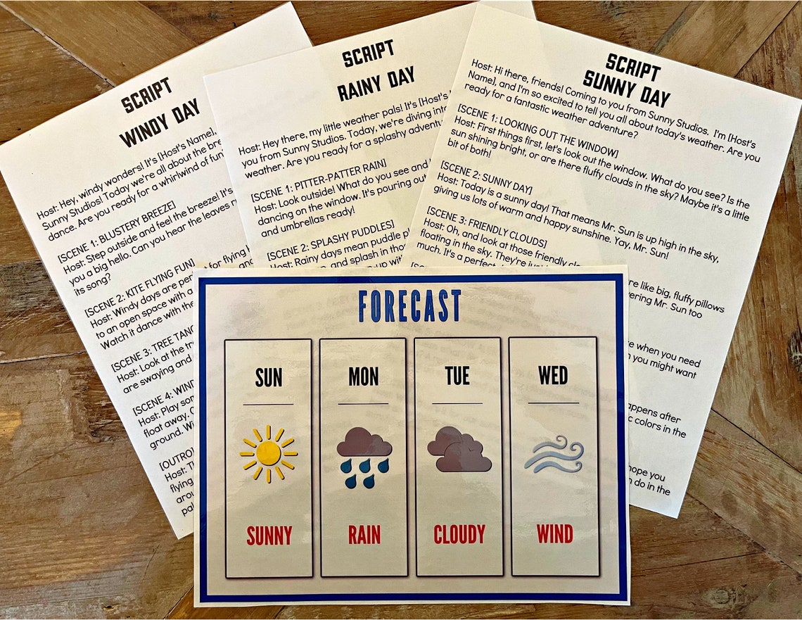 Weather Station Dramatic Play | Weather Pretend Play | Meteorologist ...
