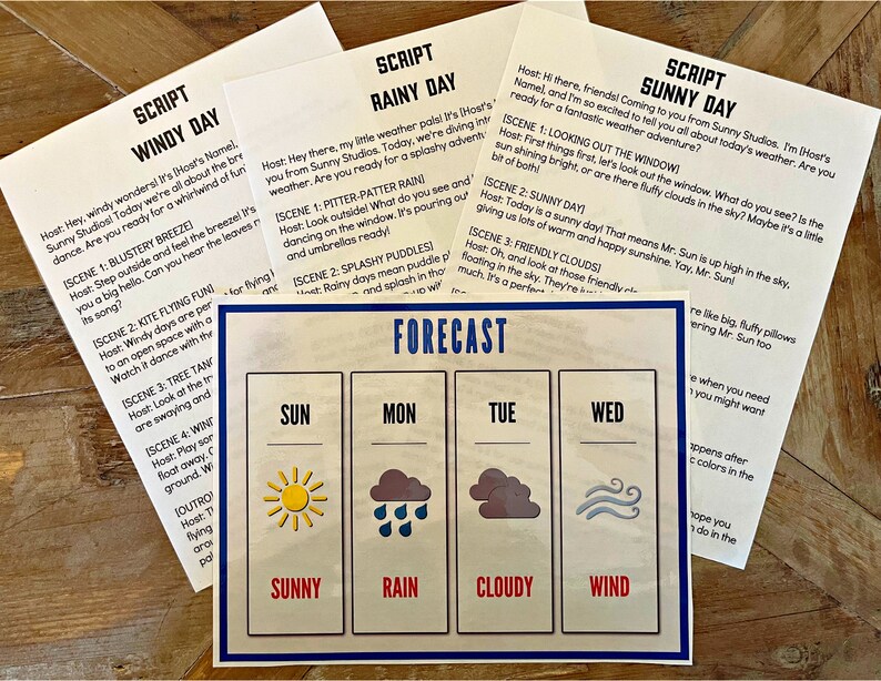 Weather Station Dramatic Play | Weather Pretend Play | Meteorologist ...