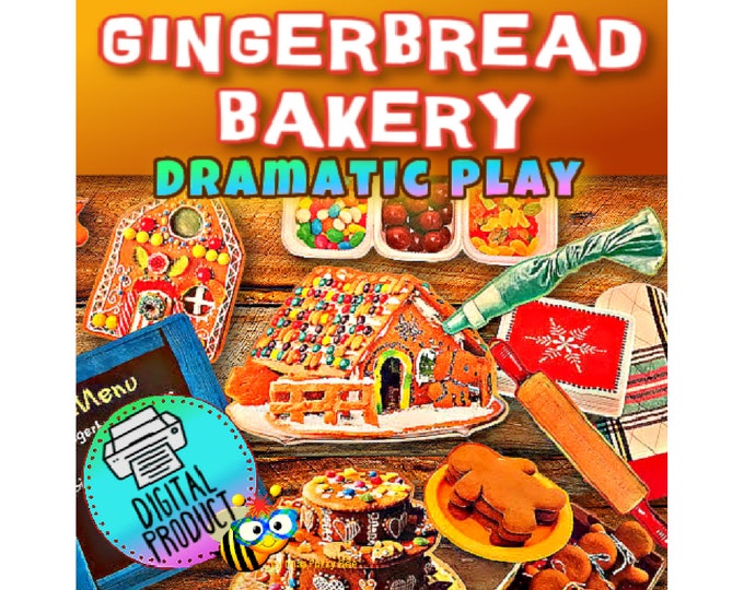 Gingerbread Bakery Pretend Play Printables - Etsy