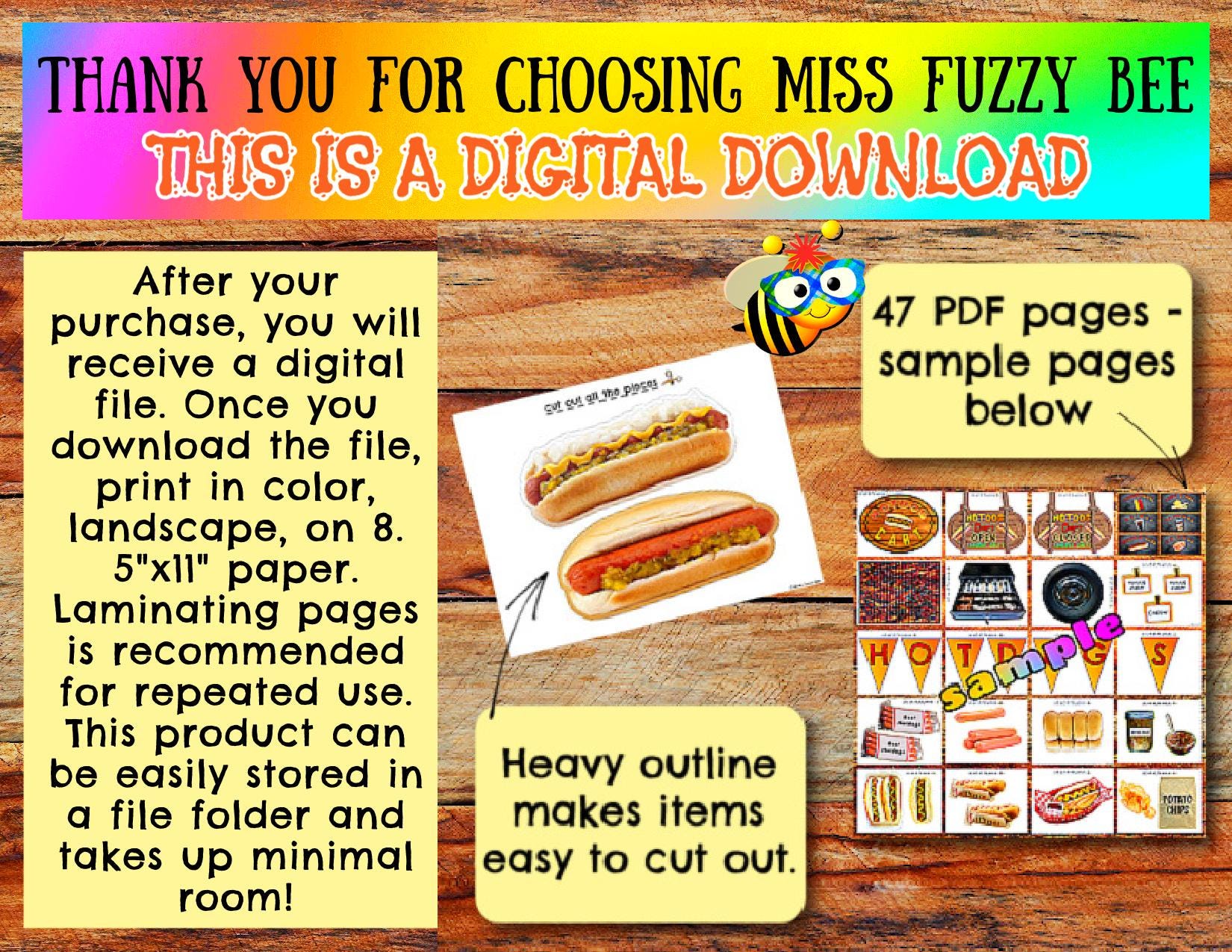 Hotdog Cart Dramatic Play | Food Pretend Play | Food Cutouts | Prek ...