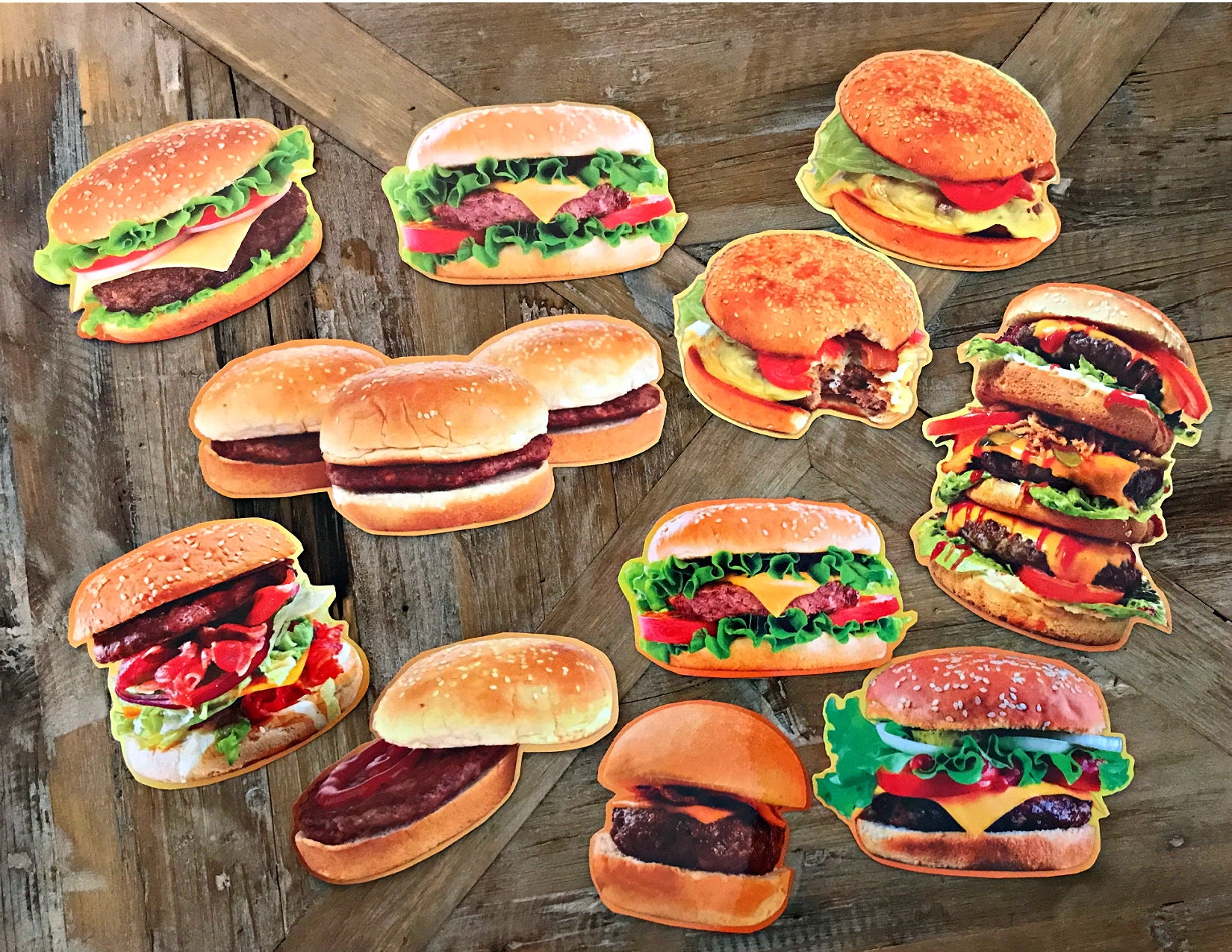 Hamburger Dramatic Play | Pretend Food | Food Activity | Printable ...