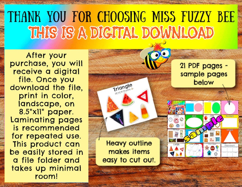 2-D Shapes Sorting Mats Identify Shapes Environmental Print Printables ...