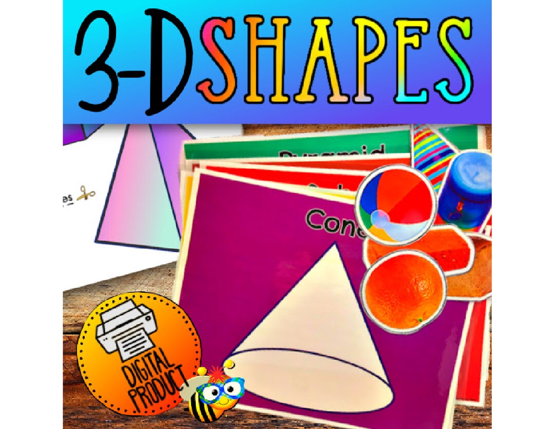 3-D Shapes Sorting Mats 3D Shapes Environmental Print Printables ...