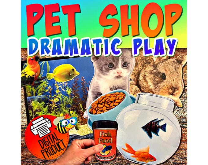 Pet Shop Dramatic Play | Pet Store Playset | Pretend Pets | Pet ...