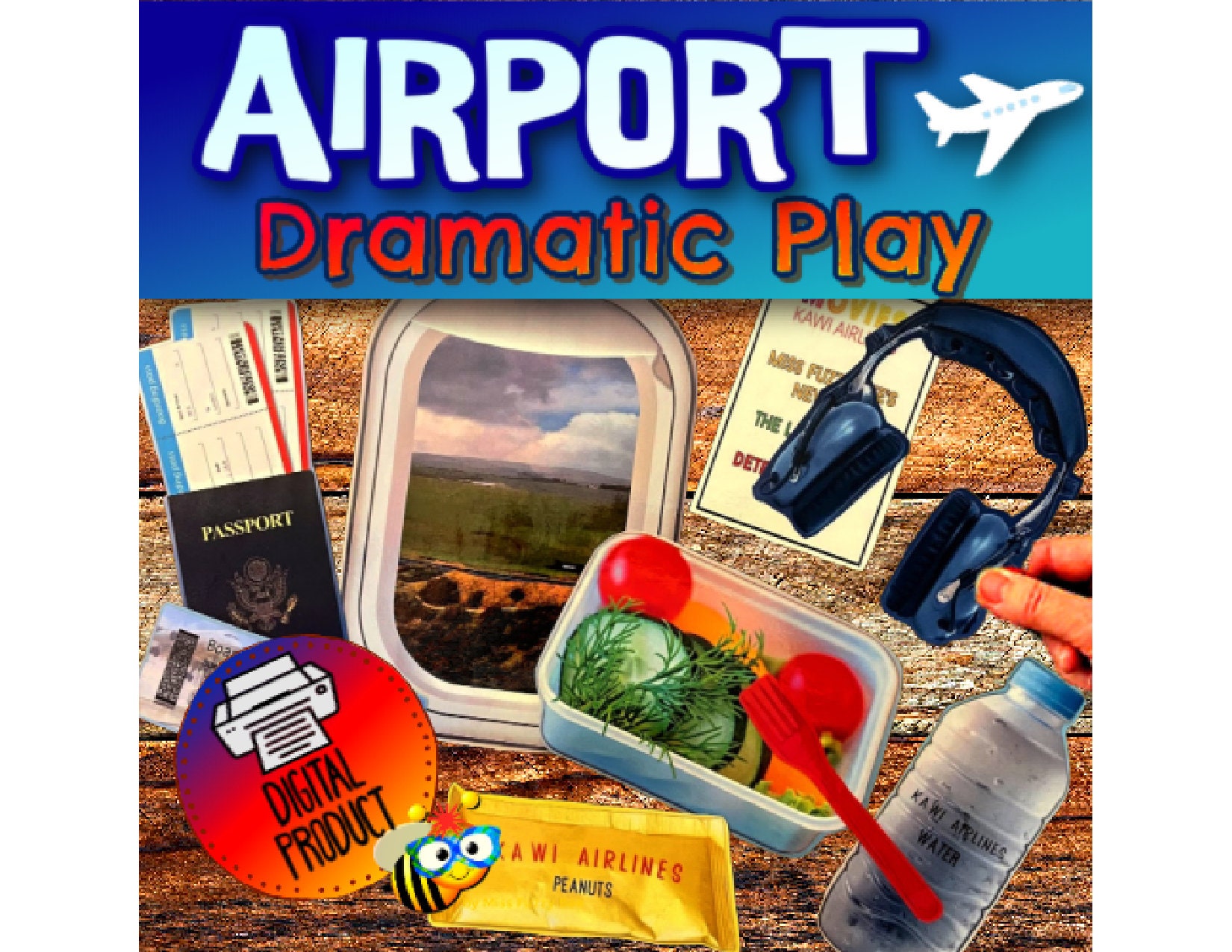Airport Dramatic Play Airport Activity Transportation Activity Airport ...