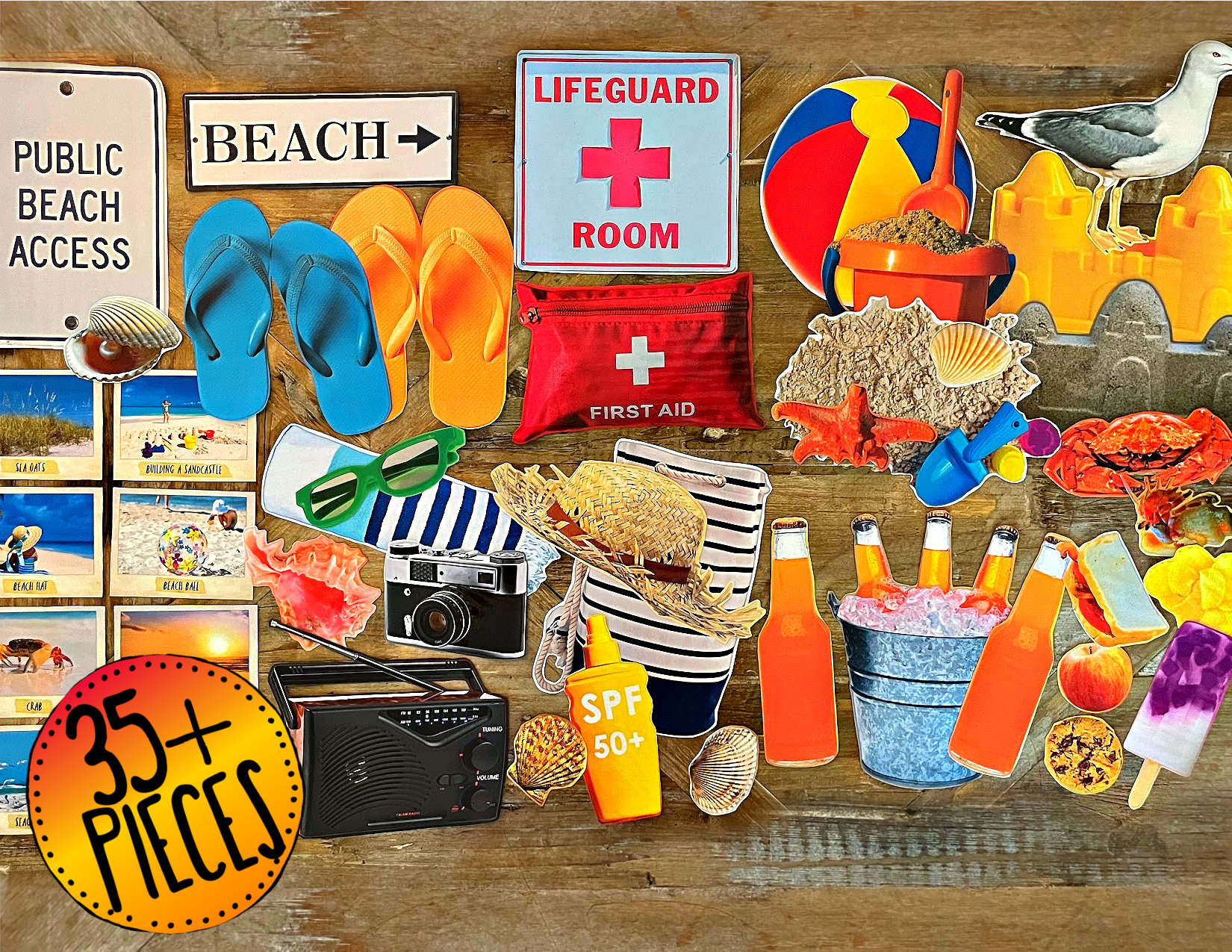 Beach Dramatic Play | Beach Trip Pretend Play | Bulletin Board ...
